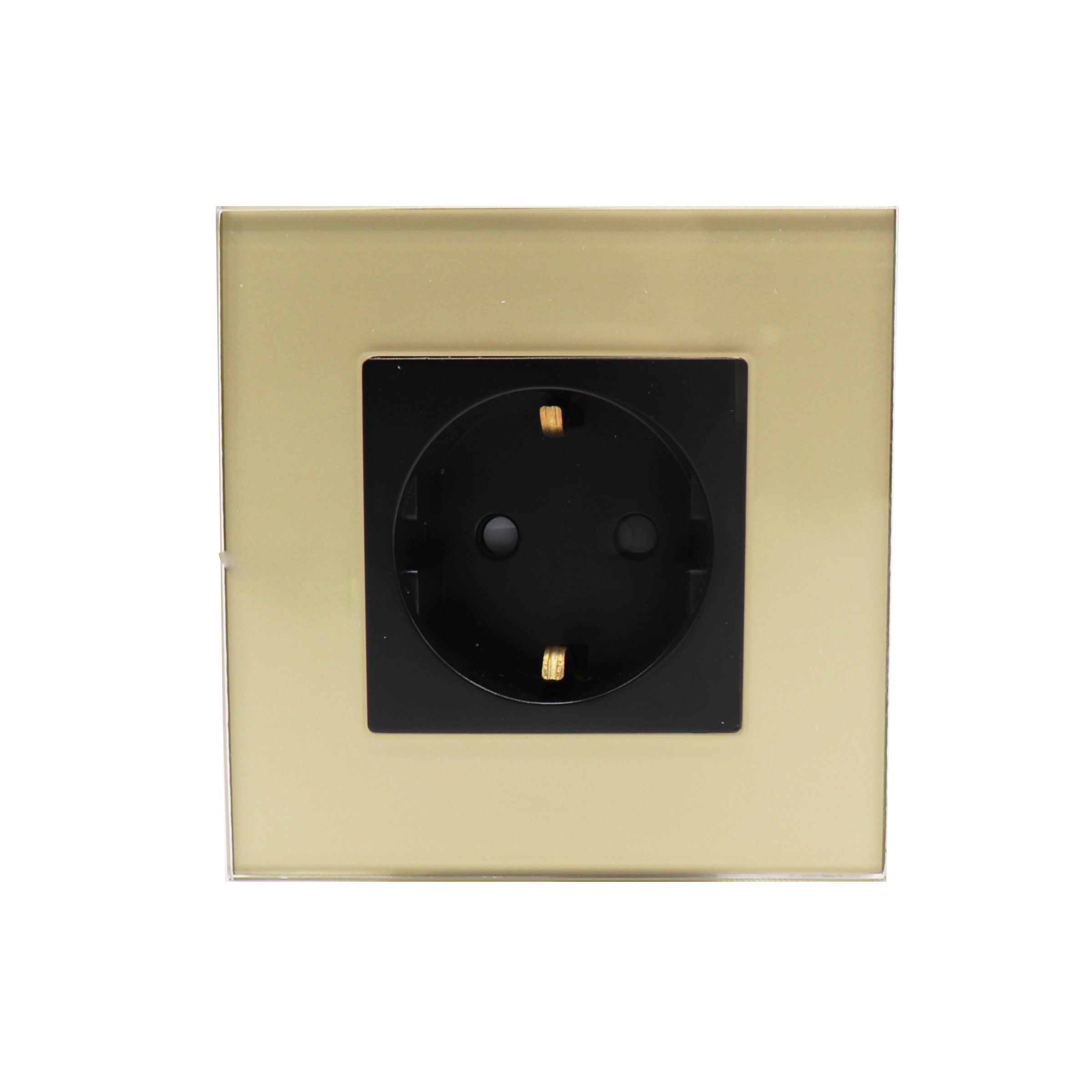 I LumoS Luxury Black Glass Panel LED Dimmer Touch Light Switches