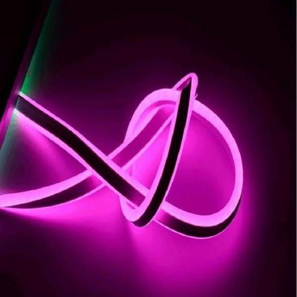 I LumoS 8x16mm PINK Flexible IP65 Dimmable Double Sided LED Neon Strip