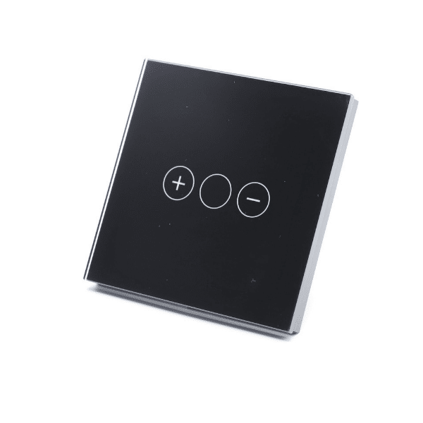 I LumoS PRO Black Glass Panel LED Smart Wi-Fi + RF Dimmer Touch Light